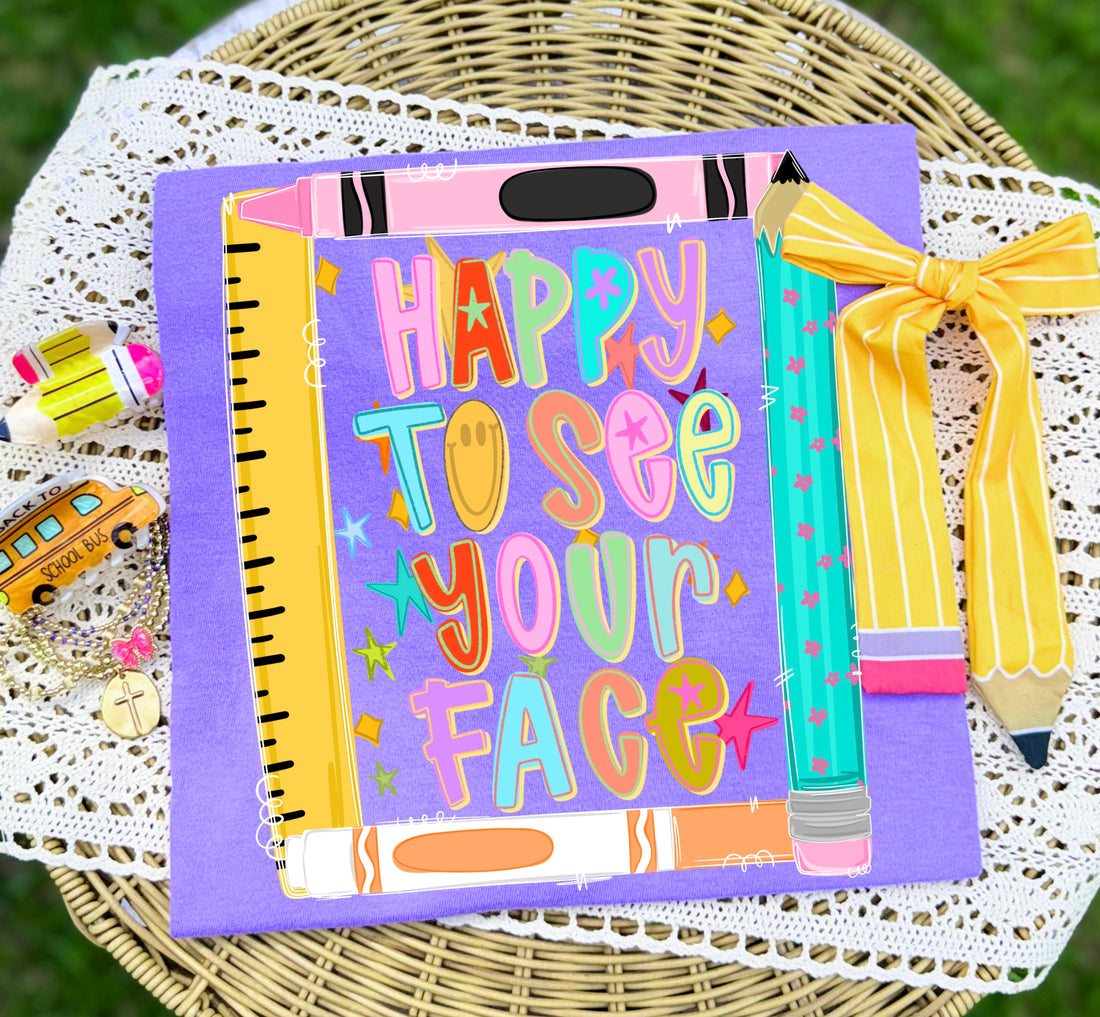 Happy to See Your Face Frame PNG – Craft Corner Club